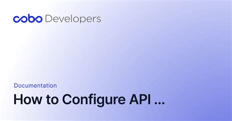 Configuring Api Callback