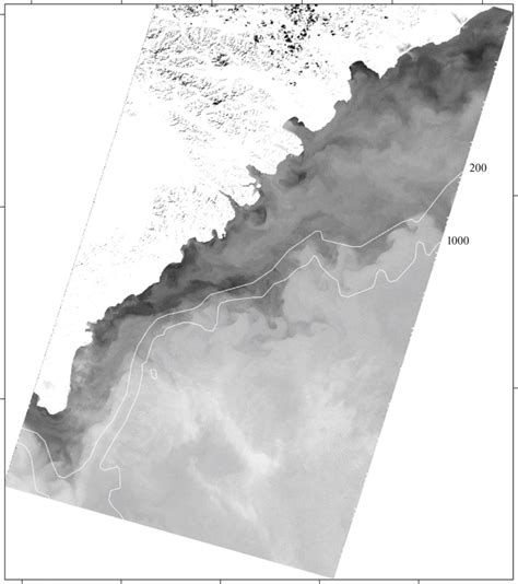 Satellite Image Of Koryak Upwelling In The Thermal Range Obtained On