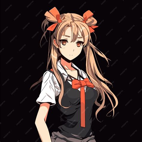 Premium Vector Hot Anime Girl Character Vector Illustration Design Manga Anime Girl Portrait