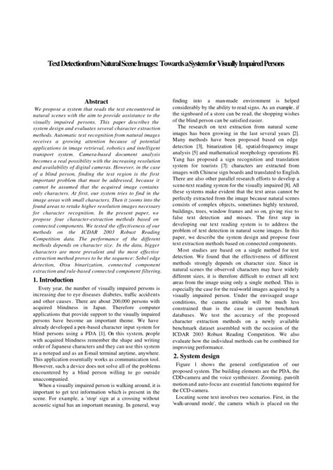 Pdf Text Detection From Natural Scene Images Towards A System For