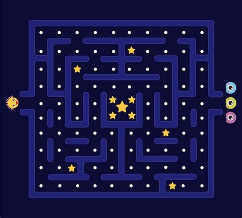 Arcade Labirinto Pacman Fundo Pac Man Retro V Deo Jogo De Computador