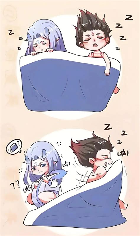 敖丙和哪吒图片漫画 抖音