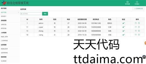 0199 基于ssm开发物流仓储管理系统 天天代码