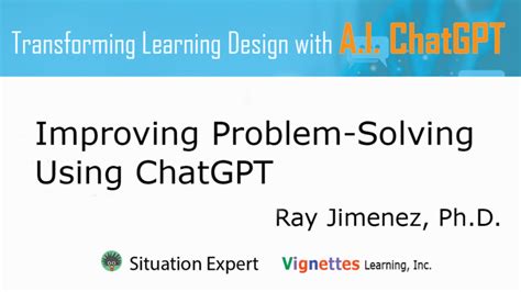 Improving Problem Solving Using Chatgpt Stories Scenarios Microlearning And Workflow