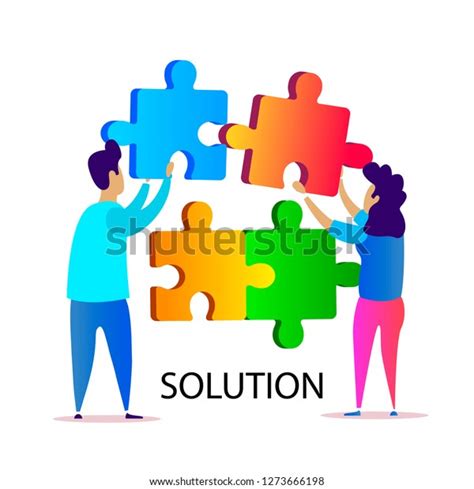 Concept Problem Solving Strategy Building Development Stock Vector