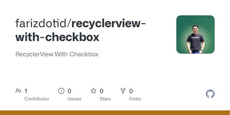 github farizdotid recyclerview with checkbox recyclerview with checkbox