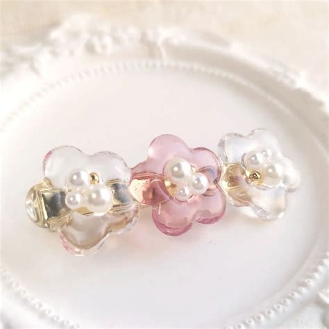 【レジン】自作オリジナルモールドで作るぷっくりフラワーのヘアクリップ 987 Uvレジン♡レジンアクセサリーの作り方