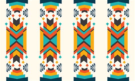 기하학적 민족 패턴 동양 원활한 패턴 직물 커튼 배경 카펫 벽지 의류 포장 Batik 직물 벡터 일러스트 레이 션을위한 디자인 패턴 스티 디자인에 대한 스톡 벡터 아트 및