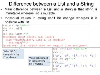Python List Manipulation Basics In Detail Pdf