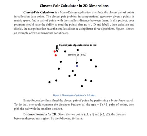 Solved In Python Closest Pair Calculator Is A Menu Driven