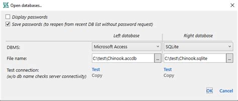 Ks Db Merge Tools For Cross Dbms Docs Open Database Dialog