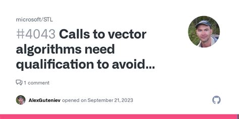 Calls To Vector Algorithms Need Qualification To Avoid Adl · Issue