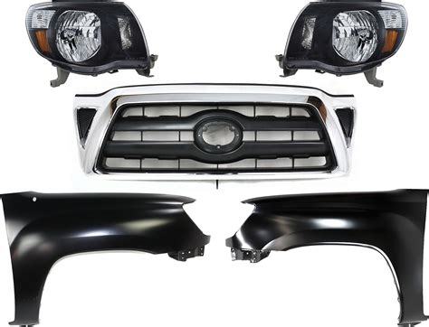 5 Piece Halogen Headlight Kit For 2005 2008 Toyota Tacoma With Right