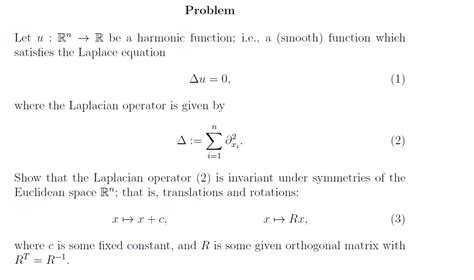 Solved Problem Let U R R Be A Harmonic Function I E Chegg
