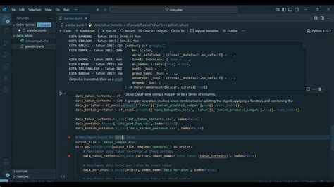 Materi Data Frame Python 152023194 Rifal Septia H Youtube