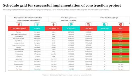 Schedule Grid Powerpoint Templates Slides And Graphics