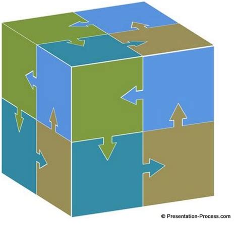 Easy PowerPoint Jigsaw Puzzle Cube Tutorial