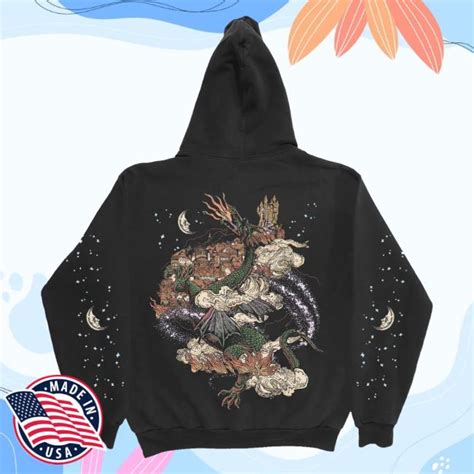 Official Phoebe Bridgers Store Shop Dragon Sweatshirts Black Phoebebridgers Merch Resttee