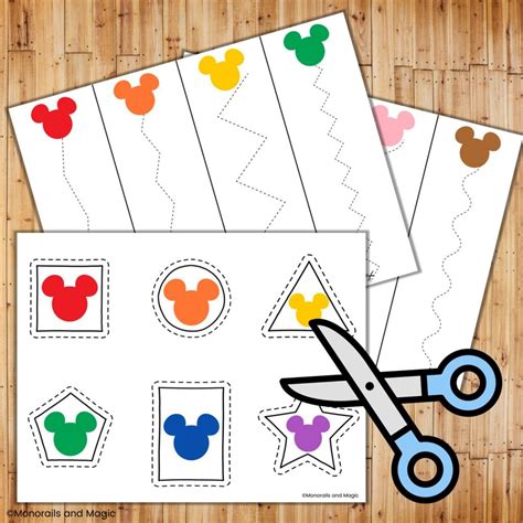 Mickey Mouse Clubhouse Disney Cutting Activities