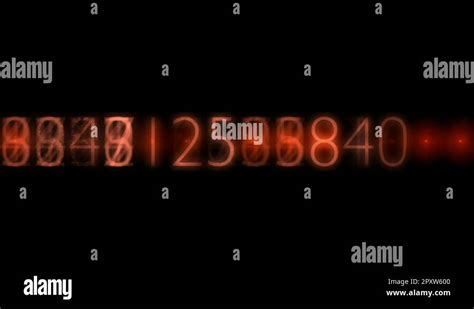 Numbers Scrolling Across The Screenfinance Digital Tech Data