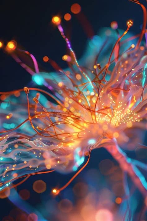 Neural Scanner Displaying Real Time Emotional Responses In Vibrant Warm