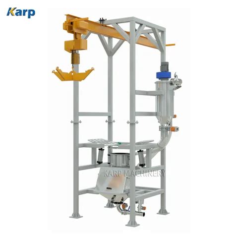 Fibc Bulk Bag Unloading Unpacking Discharge Station Big Bag Discharger Bag Unloader And Bag