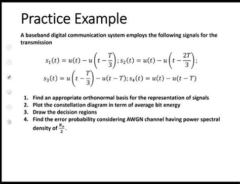 Solved Practice Example A Baseband Digital Communication Chegg