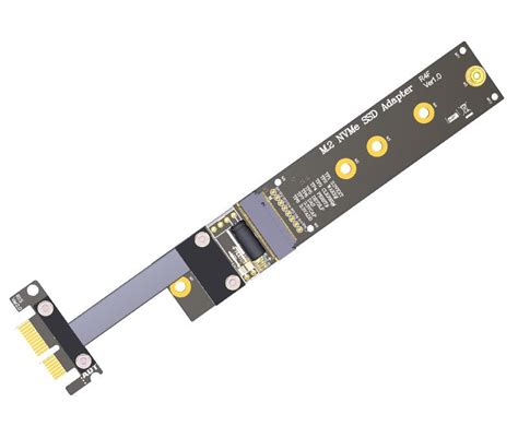 M M Key NVMe SSD To PCI E PCIe X Adapter Riser Card Flexible Flat Cable M KeyM PCI Express