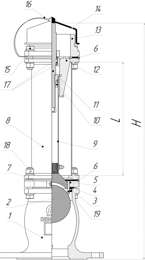 Пожарный гидрант размеры чертеж