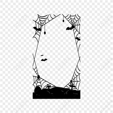 거미줄 실루엣 할로윈 일러스트 테두리박쥐검은 Png 일러스트 무료 다운로드 Lovepik