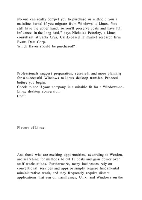 Faster Computing Has Contacted Go Linux And Requested A Brief Prop DOCX Operating Systems