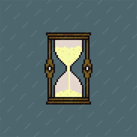 Premium Vector Sand Hourglass Pixel Art