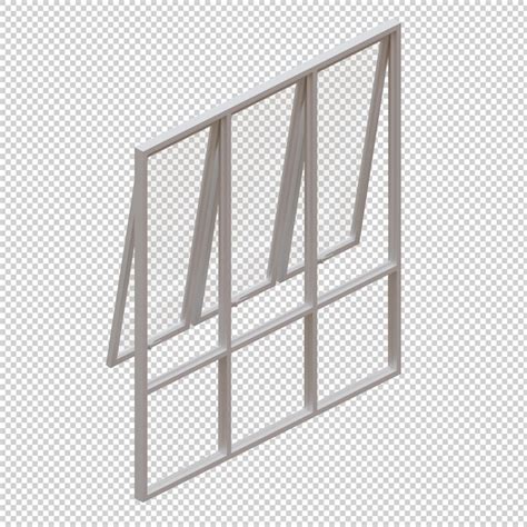 Premium Psd Window 3d Render Design Element