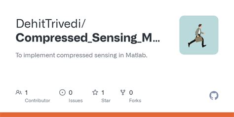 Github Dehittrivedi Compressed Sensing Matlab To Implement Compressed Sensing In Matlab
