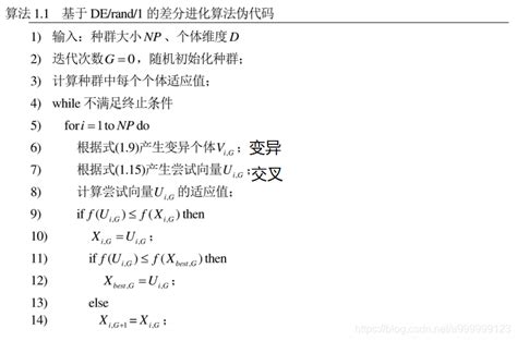 差分进化算法 Differential Evolutionde与离散差分进化算法discrete De Ddede指数交叉 Csdn博客