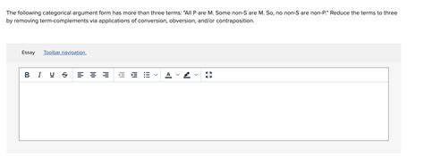 The Following Categorical Argument Form Has More Than