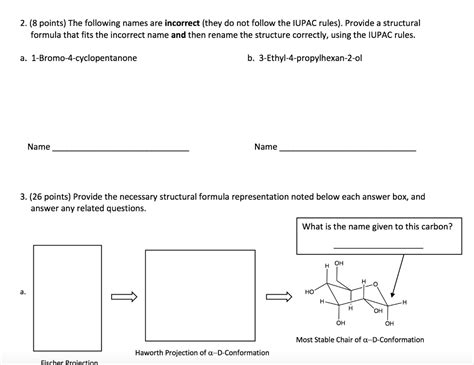 2 8 Points The Following Names Are Incorrect They Do Not Follow The Iupac Rules Provide A