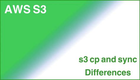What Is The Difference Between S3 Cp And Sync Command Tech Dev Pillar