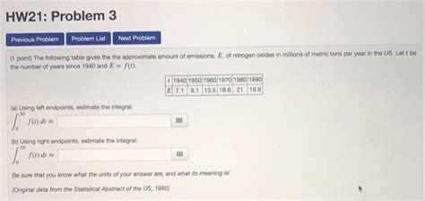 Solved Hw21 Problem 3 Previous Problem Problem List Next