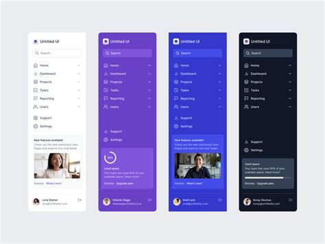 sidebar navigation — untitled ui by jordan hughes® on dribbble