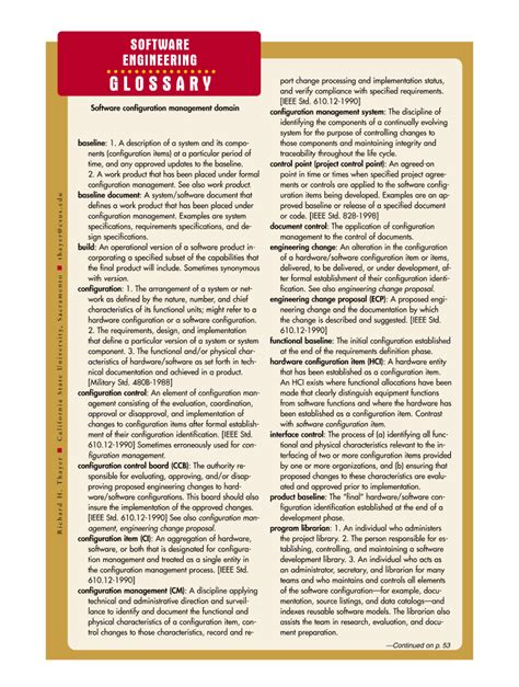 Glossary Software Engineering IEEE Journals Magazine IEEE Xplore