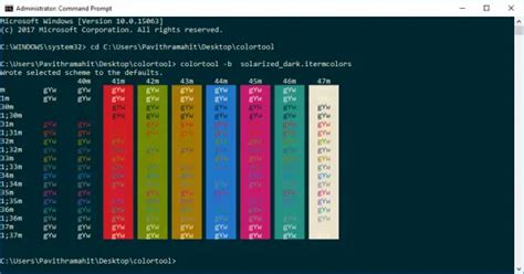 Change Color Scheme Of Command Prompt Microsoft ColorTool