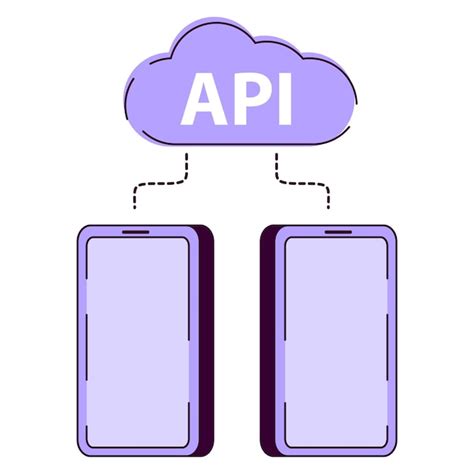 premium vector application programming interfaceconnect between