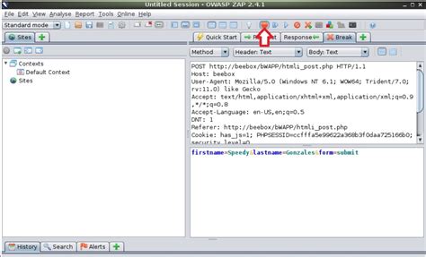 diseccionando bee box owasp bwapp vm v1 6 inyección html
