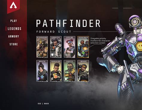 APEX LEGENDS UI REDESIGN CONCEPT Behance