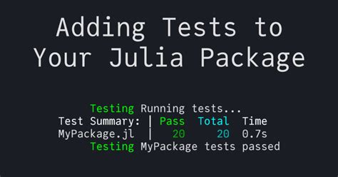 Juliaactuary On Linkedin Julia Package Testing Best Practices