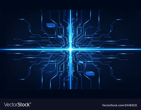 Abstract Digital Technology Operating System Vector Image