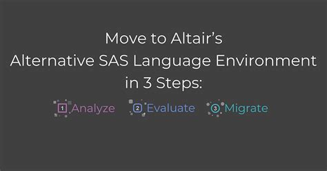 move to altair s alternative sas language environment in three steps