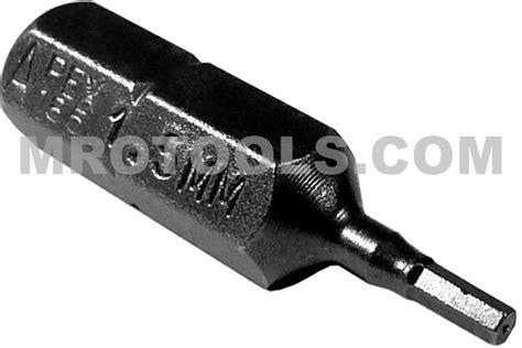 185 1 5MM Apex 1 4 Socket Head Hex Allen Hex Insert Bits Metric