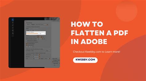 How To Flatten A Pdf In Adobe Acrobat 3 Methods Kwebby